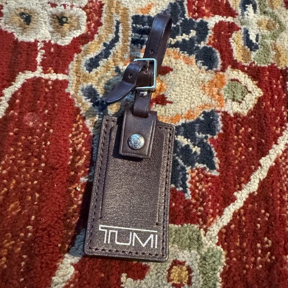 Tumi | Bags | Tumi Id Luggage Hang Tag Brown Leather | Poshmark